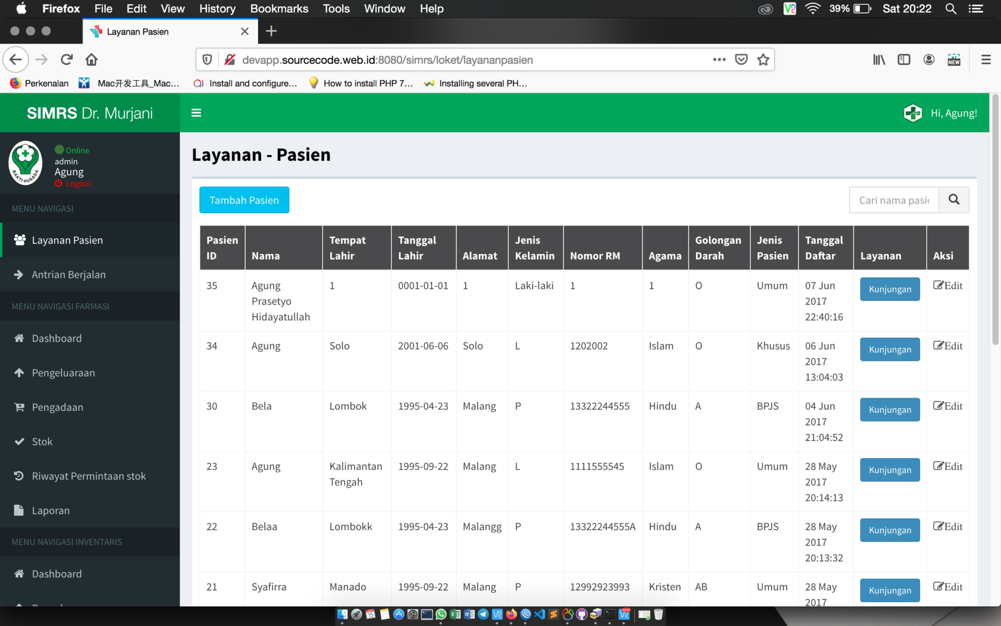 SIMRS Dengan Codeigniter – sourcecode